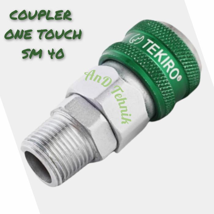 Jual TEKIRO Kopler Angin / Air Quick Coupler One Touch SM40 / 40SM ...