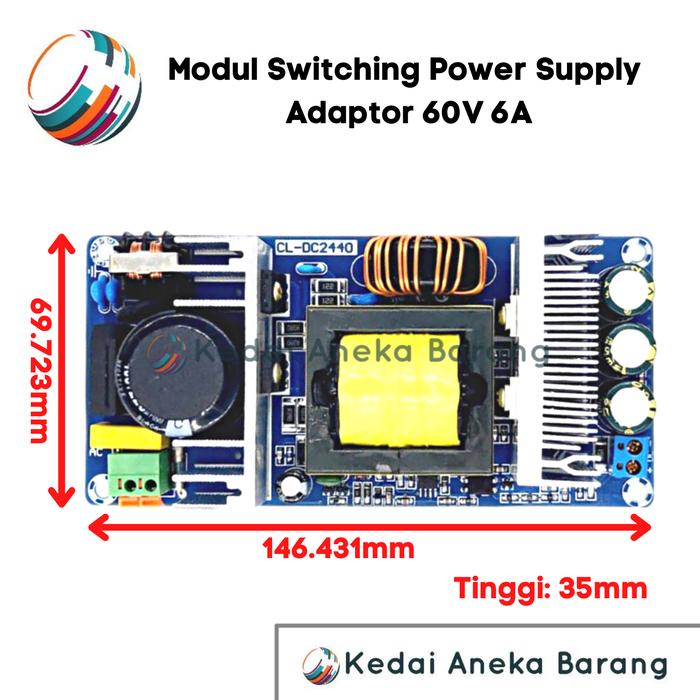 Jual Module Modul Switching Power Supply 60V 6A AC-DC AC - DC Adaptor ...