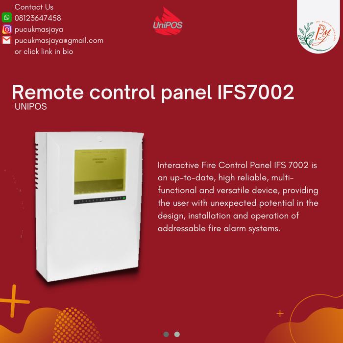 Jual ( MCPFA) Remote Control Panel UniPOS IFS7002 1 LOOP FIRE ALARM ...
