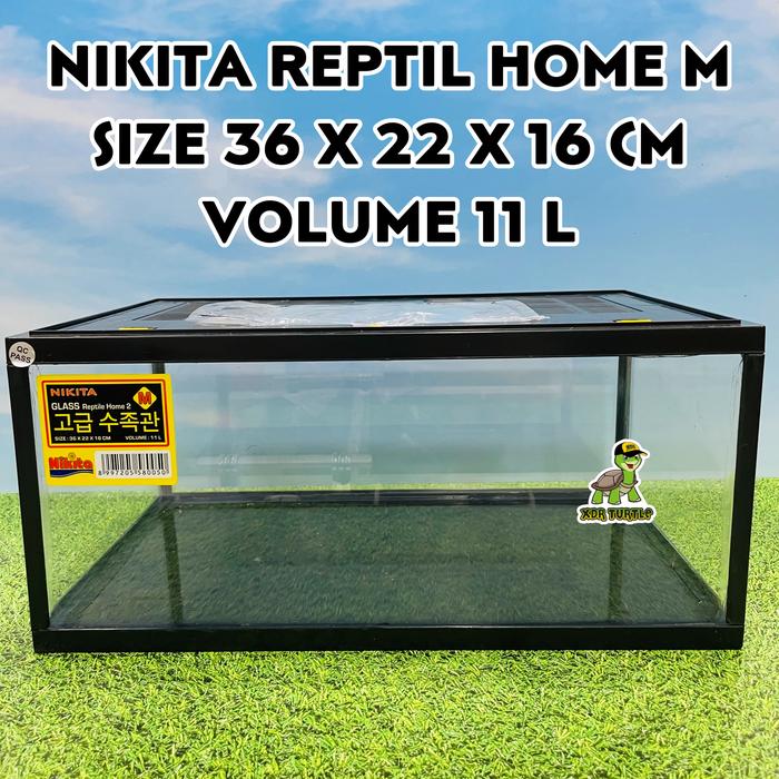 Jual AQUARIUM NIKITA SIZE LENGKAP REPTIL KURA AIR RES BEARDED DRAGON SKINK - SIZE L - Jakarta ...