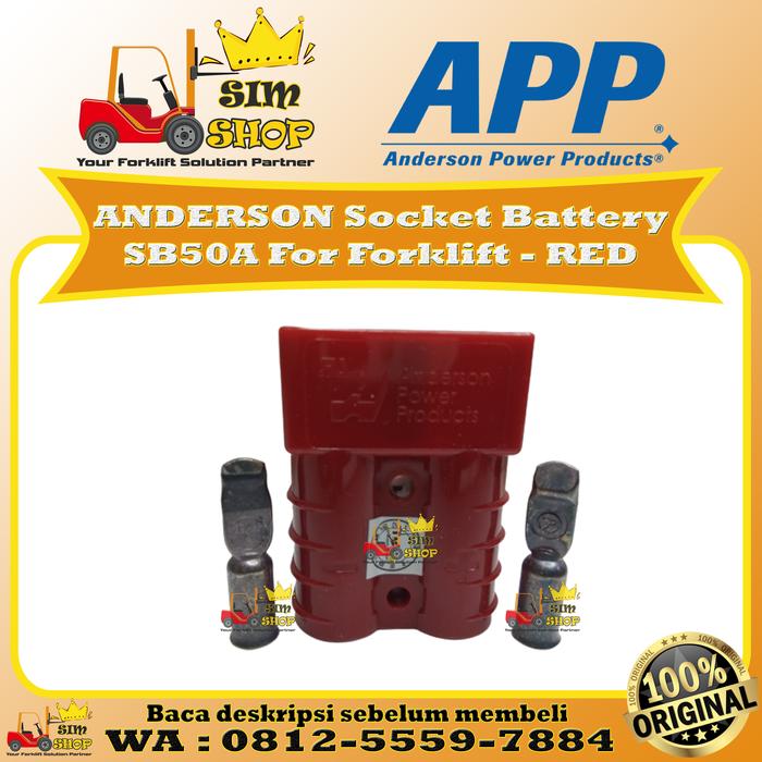 Jual ANDERSON Socket Battery SB50A For Forklift - RED - Kota Tangerang ...