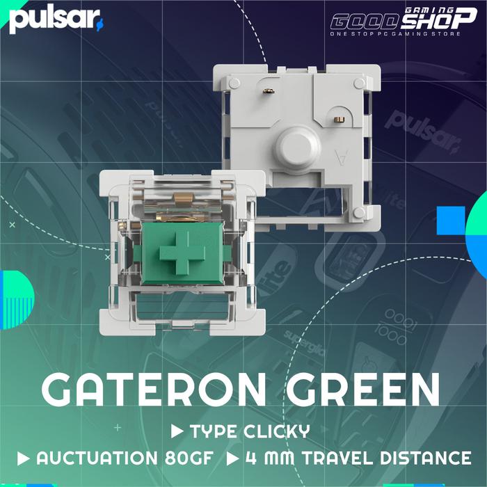 Jual Pulsar Clicky Switch Pack (110 Pack) - Gateron Green - Jakarta ...