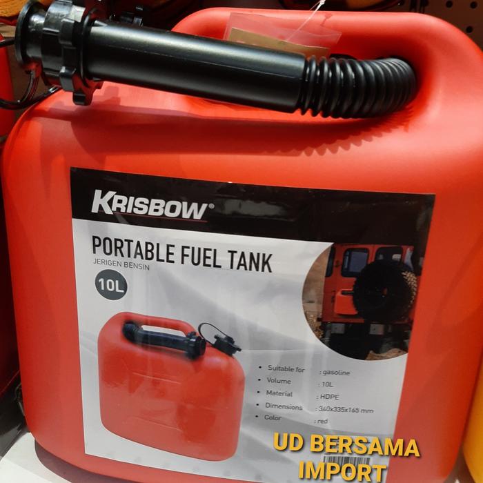 Jual jerigen bensin jurigen bahan bakar 10 liter HDPE KRISBOW - Kota ...