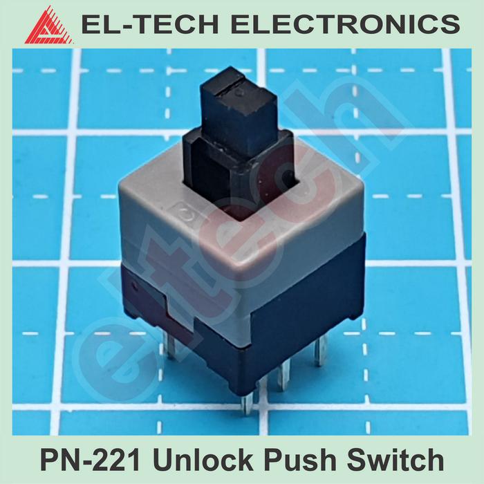 Jual 8.5x8.5x13.8H 6P Push Switch Saklar Tekan Unlock OMTEN KFC-85B PN ...