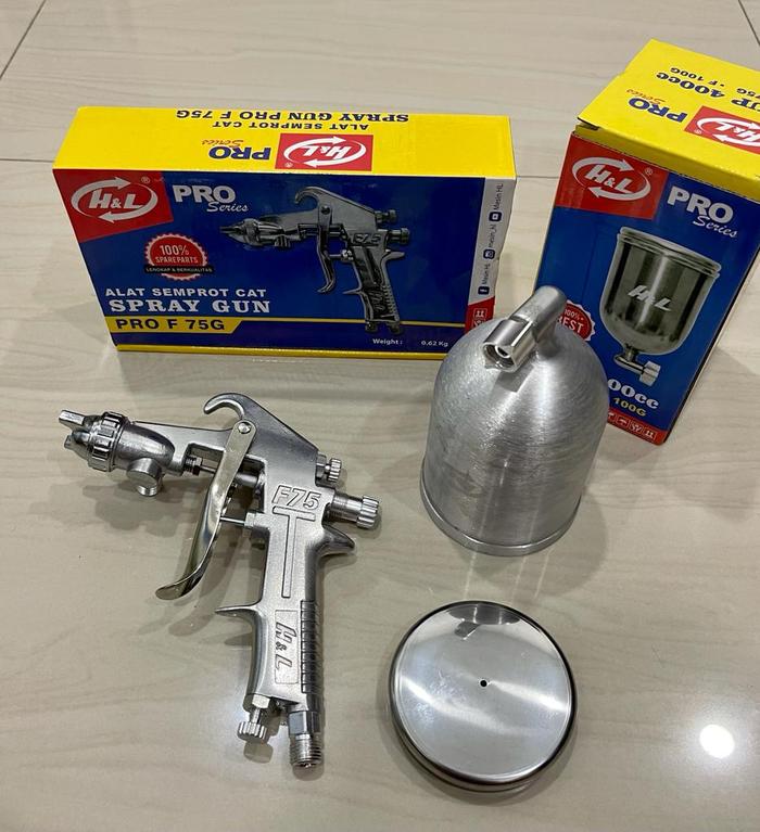Jual Spray gun cat f75g tabung atas 400cc Gun spray cat tabung atas ...