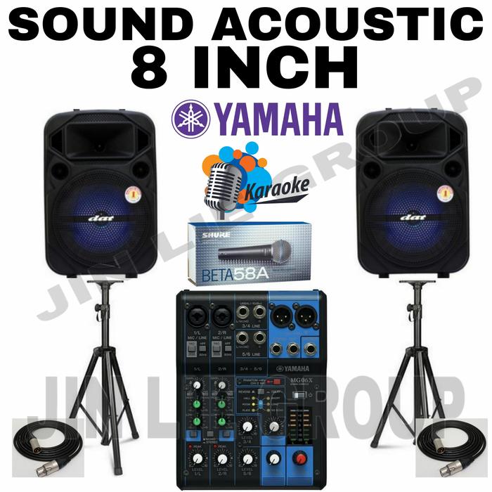 Jual PAKET SOUND YAMAHA 8 INCH SPEAKER DAT AKTIF GARANSI RESMI ...
