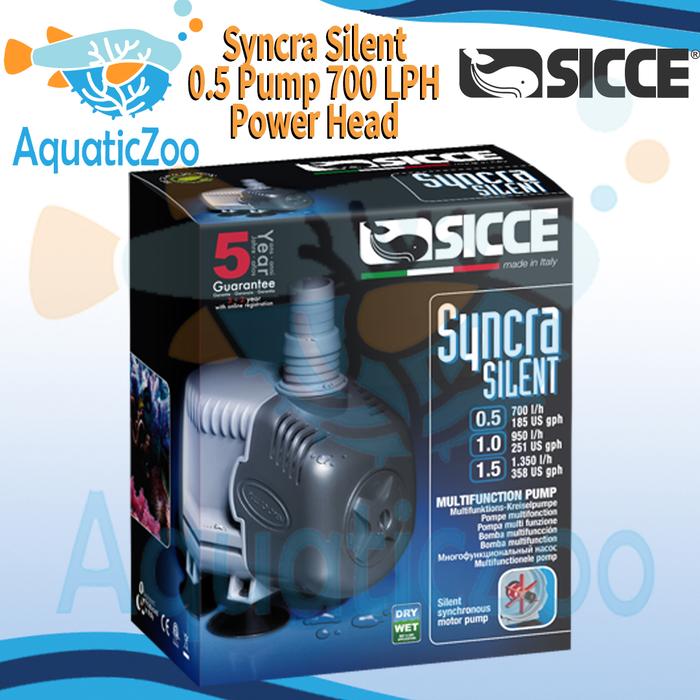 Jual SICCE Syncra Silent 0.5 pump 700LPH (adjustable) - Power Head ...