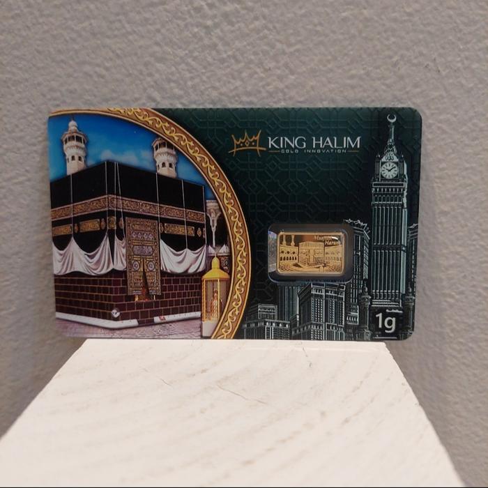 Jual KING HALIM MASJIDIL HARAM KABAH 1 GRAM EMAS LOGAM MULIA KA'BAH ...