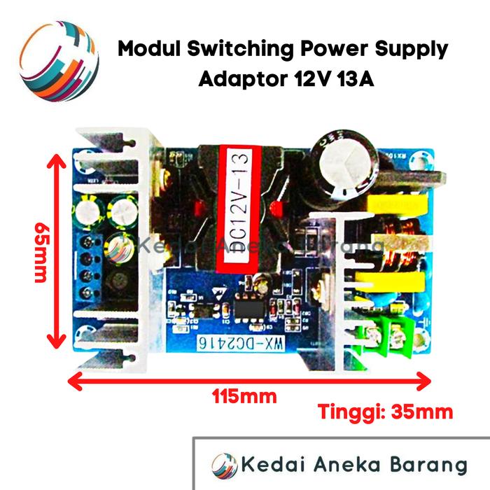 Jual Module Modul Switching Power Supply 12V 13A AC-DC AC - DC Adaptor ...