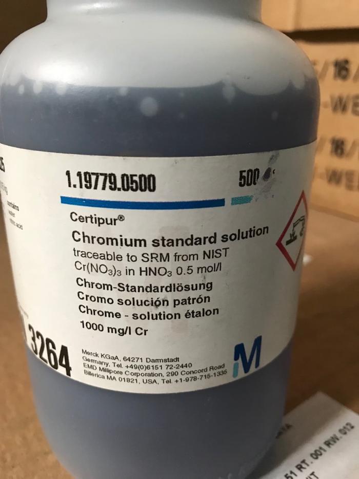Jual Larutan standar Krom, Chromium (Cr) standard solution, Merck, 500 ...