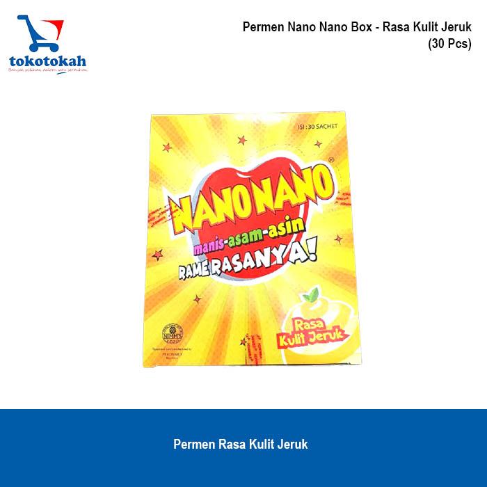 Jual (30 PCS)NANO-NANO permen rame rasa buahkemasan sachet produksi ...