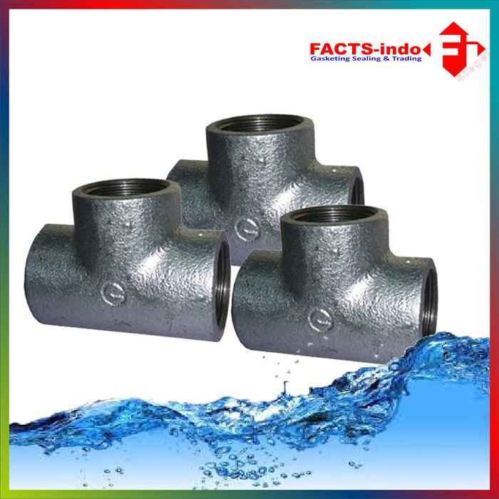 Jual Tee Drat Galvanis 1 Inch | Tee GI Galvanis | Tee Gip 1 inch ...