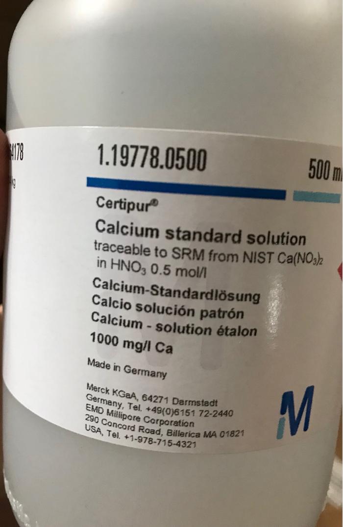 Jual Larutan standar Kalsium, Calcium (Ca) standard solution, Merck ...