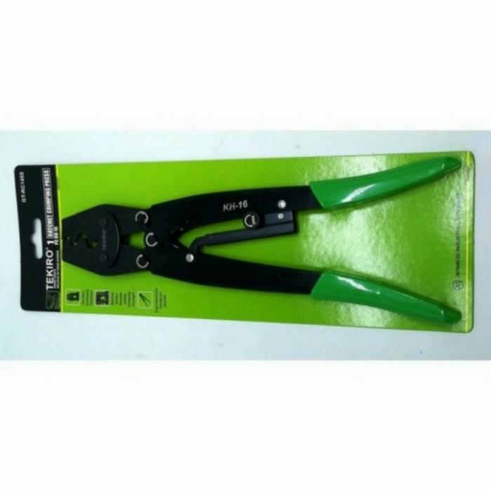 Jual Tekiro Skun Crimping Rachet Press Kabel KH-16 - Tang Pres Skun ...