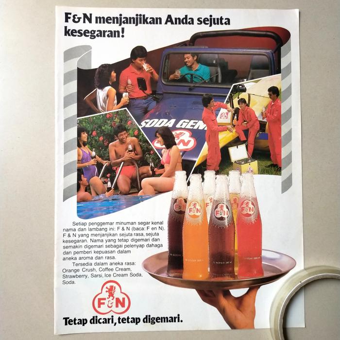Jual Iklan jadul Minuman F & N - original dari majalah lama tahun 1989 - Kota Tangerang Selatan ...