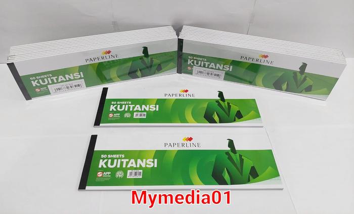 Jual BUKU KWITANSI PAPERLINE (KT 50B) UKURAN BESAR / BUKU KWITANSI ...