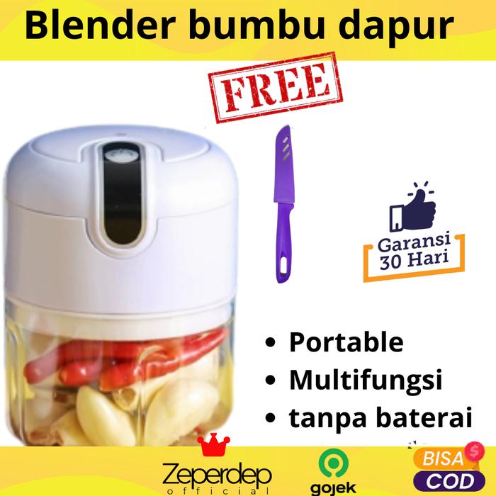 Jual belender Blender bumbu dapur kering basah portable mini blander bumbu - Jakarta Pusat ...