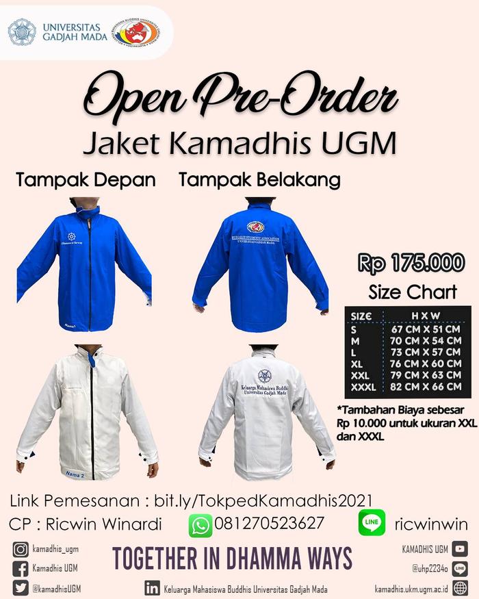Jual Dana Usaha Kamadhis UGM: Jaket Kamadhis UGM - S - Kab. Sleman ...