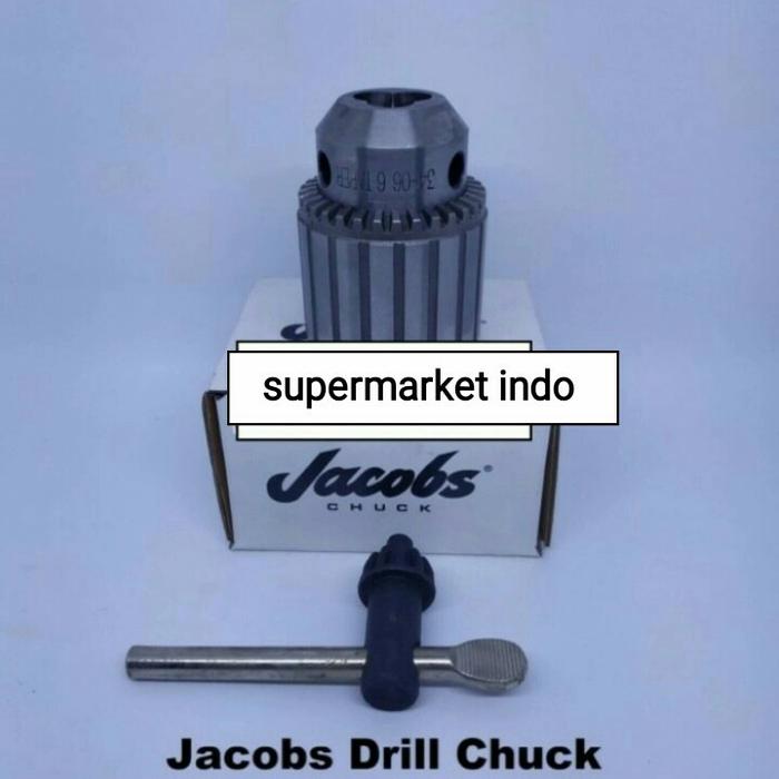 Jual DRILL CHUCK / KEPALA BOR UKURAN MERK JACOB 1/2" (1-13MM) / CHUCK ...