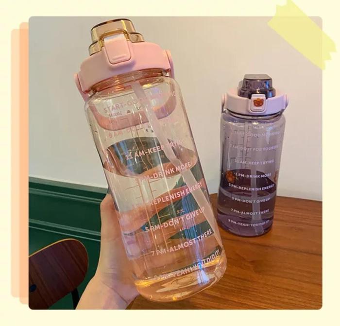 Jual cipcipshop-botol minum transparan 2 liter/botol minum besar/botol ...