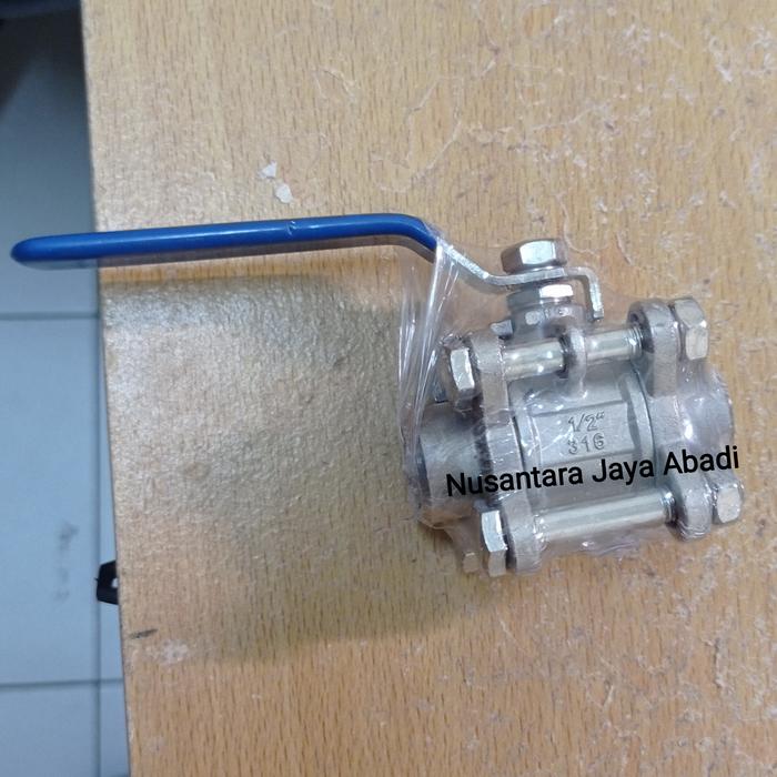 Jual Ball Valve 3pc Buttweld BW Las Stainless 316 1/2 " inchi DN 15 Sankyo - Jakarta Barat ...