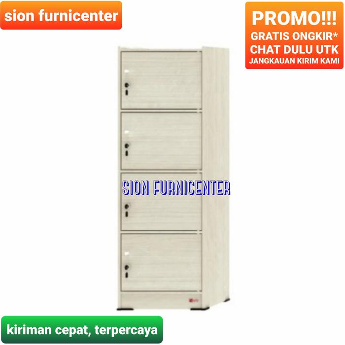 Jual Lemari loker 4 susun / lemari kayu 4 susun / lemari baju 4 susun ...