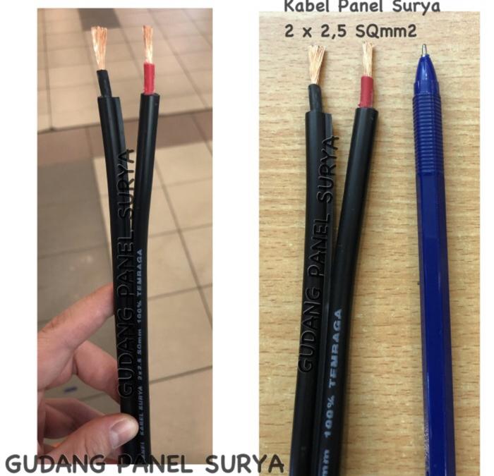 Jual Kabel Solar Panel 2x2,5SQmm2 2x2.5SQmm2 TEMBAGA 1Roll 100Meter ...