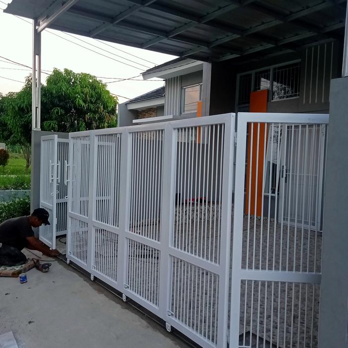 Jual pagar/ pintu sliding menikung - Kota Bekasi - putra makmur jaya 2 ...