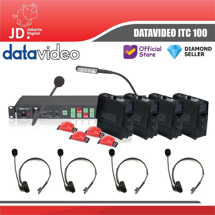 Promo Datavideo ITC-100 8-User Wired Intercom System Cicil 0% 3x ...