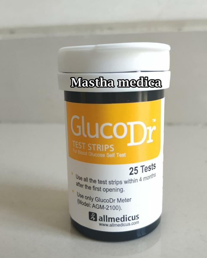 Jual Strip Stik Stick Gluco Dr Glucodr Bio Sensor AGM-2100 Isi 25/ 1 ...