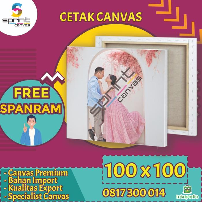 Jual Print/Cetak Canvas/Kanvas Foto/Photo -Free Spanram Rangka Kayu ...