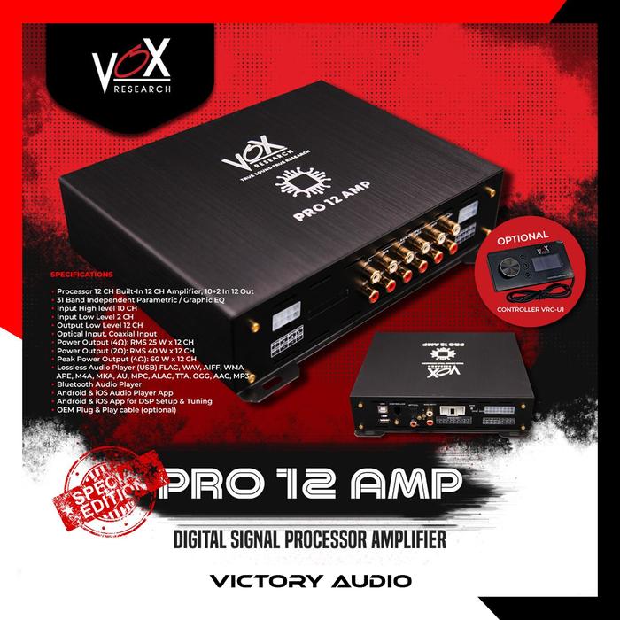 Jual Digital Sound Processor VOX PRO 12 AMP 12CH Processor 12CH Power ...
