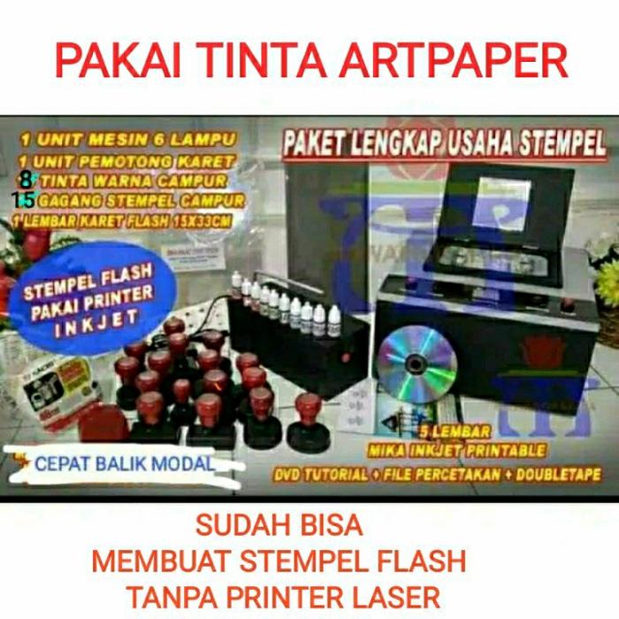 Jual PAKET USAHA STEMPEL WARNA / 6 LAMPU FLASH. MODAL KECIL UNTUNG ...