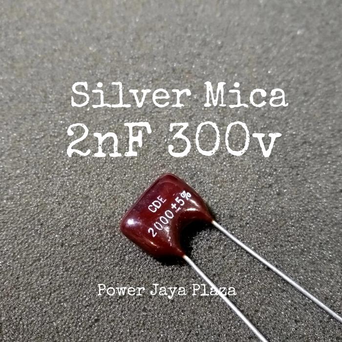 Jual Silver mica Japan capacitor 2000pF 2nF 300v 5% kapasitor silver ...
