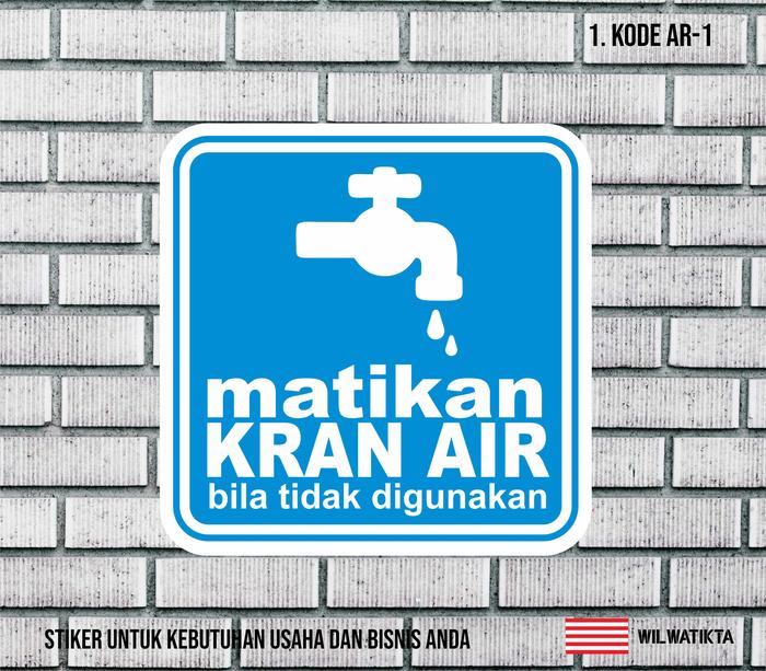 Jual Sticker Sign Matikan Kran Air - Jakarta Selatan - Twenty Seven ...