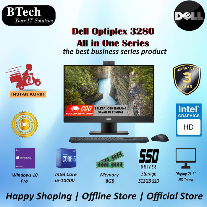 Jual Dell Optiplex AIO 3280 Core i5-10400 8GB 512GB SSD W10Pro ...