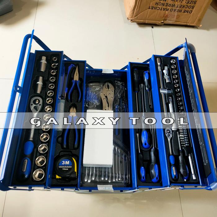 Jual Tool kit set 91 pcs metal cose Toolbok kunci bengkel sands ...