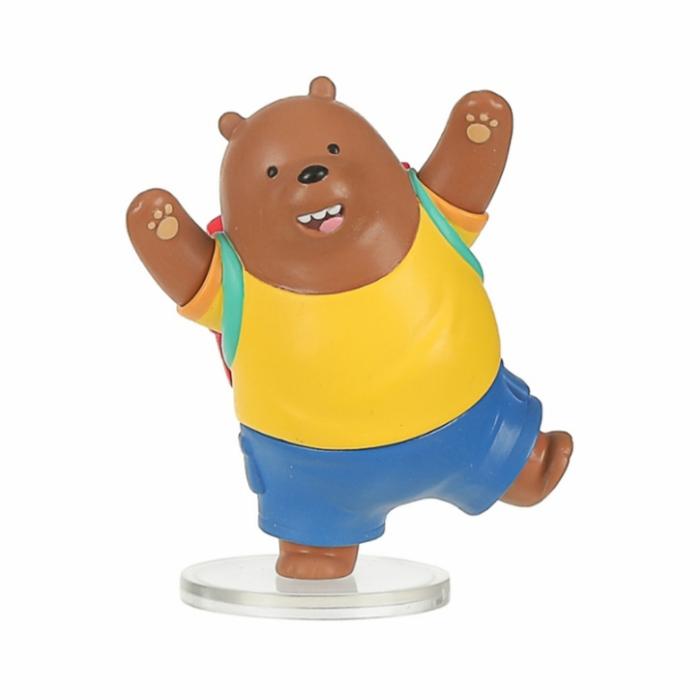 Jual We Bare Bears Go to Travel Figure / miniso blind box - Grizz bag ...