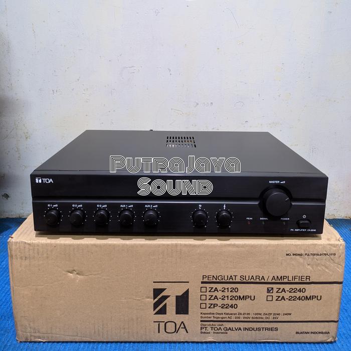 Jual Amplifier TOA ZA-2240, ZA 2240, ZA2240 (240 Watt) Ampli TOA Original - Kota Bandung - Putra ...