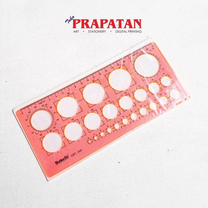 Jual Penggaris Lingkaran / Mal Lingkar Butterfly ART-840 - Jakarta ...