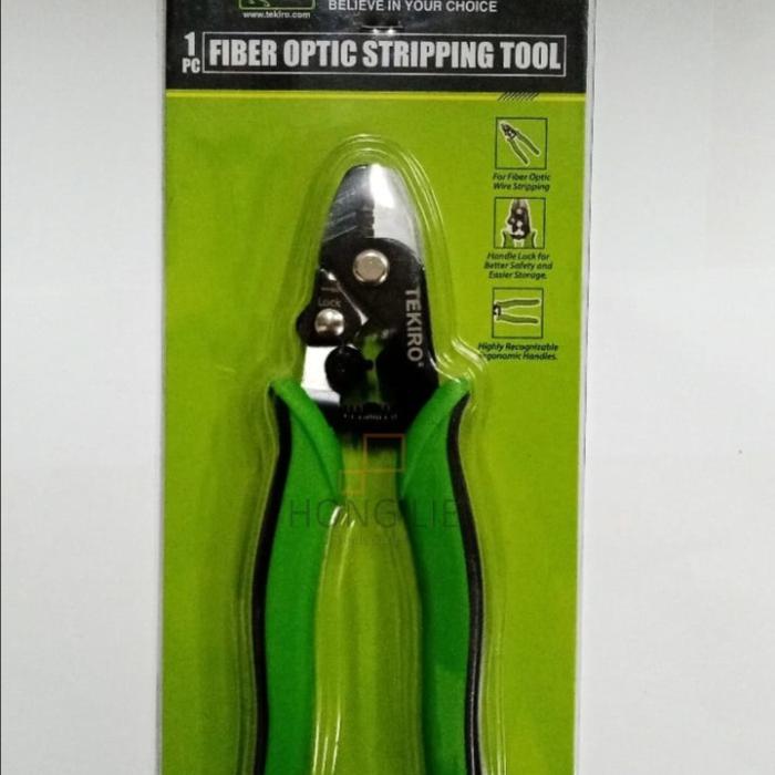Jual Tekiro Tang Potong Kabel Fiber Optik Optic Stripping Tool PL ...