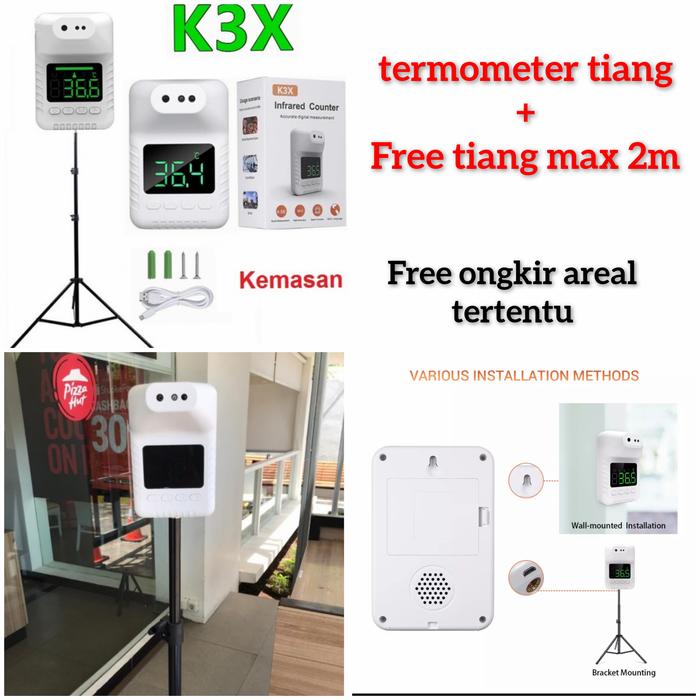 Jual Termometer infrared digital thermometer gun termogun cek suhu ...