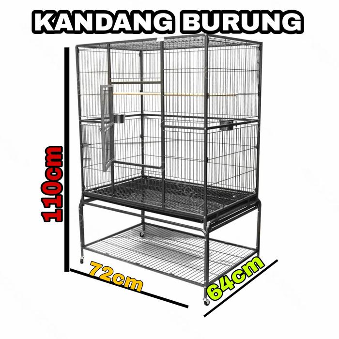 Jual KANDANG SANGKAR BURUNG BESAR KOTAK BESI STEEL BIRD BIRDS CAGE BIG ...