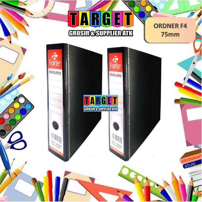 Jual ORDNER BANTEX / BAMBI / FORTE / KENKO ORDNER MAP - Forte hitam ...