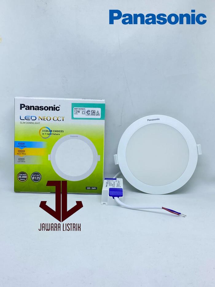 Jual PANASONIC LED PANEL NEO CCT SLIM DOWNLIGHT 12 WATT 3 WARNA ...
