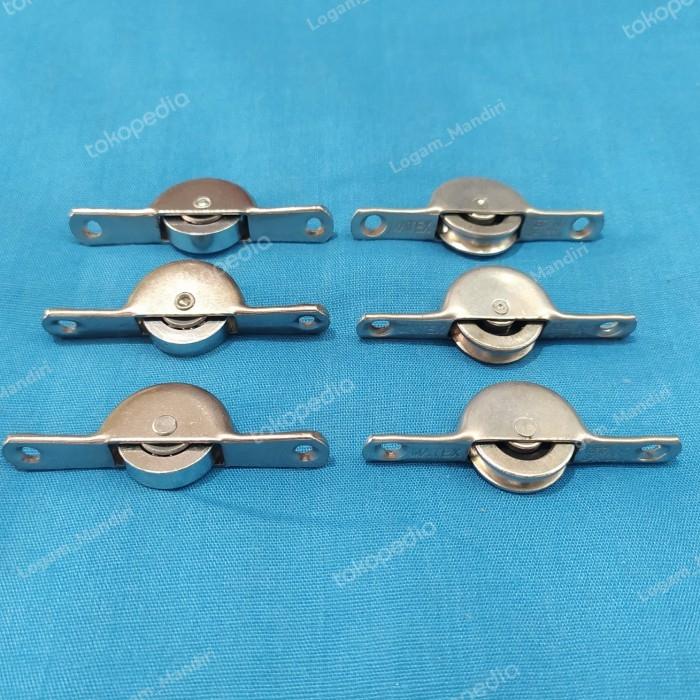 Jual Roda Ulih Roller 3/4" Coak Rata / Roda Lahet Sliding Pintu Jendela ...