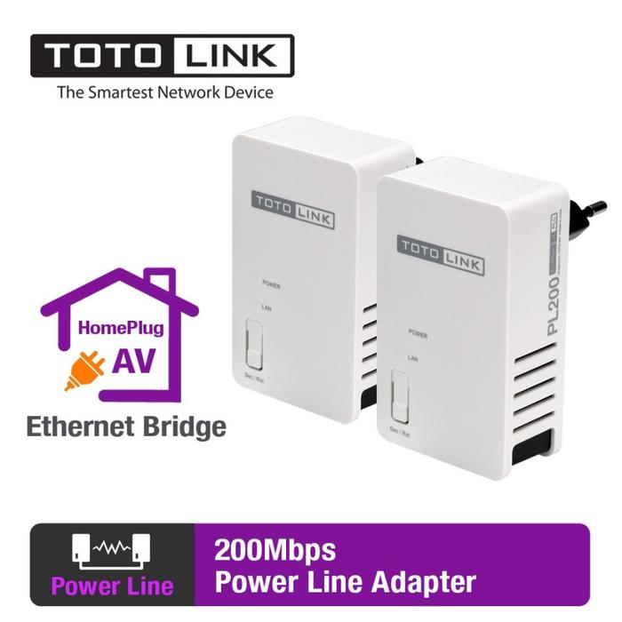 Jual Totolink PL200KIT - 200Mbps Power Line Adapter I Twins Package ...