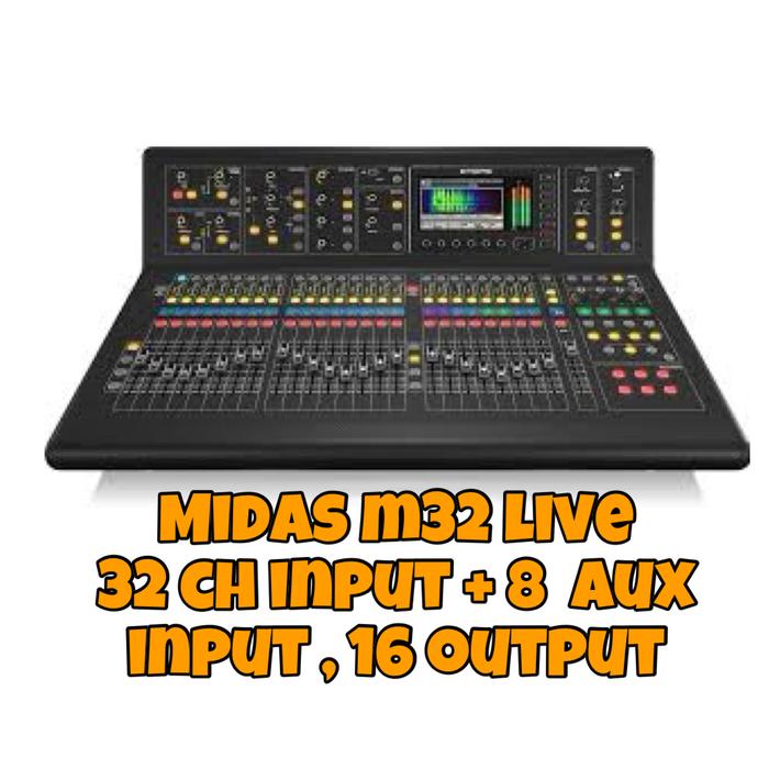 Promo MIDAS digital mixer M32 LIVE - ini yg besar bukan yg R baca baik2 ...