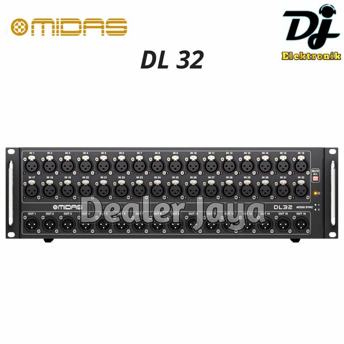 Jual Digital Stage Box Midas DL 32 / DL32 - 32 input 16 output - Kota ...