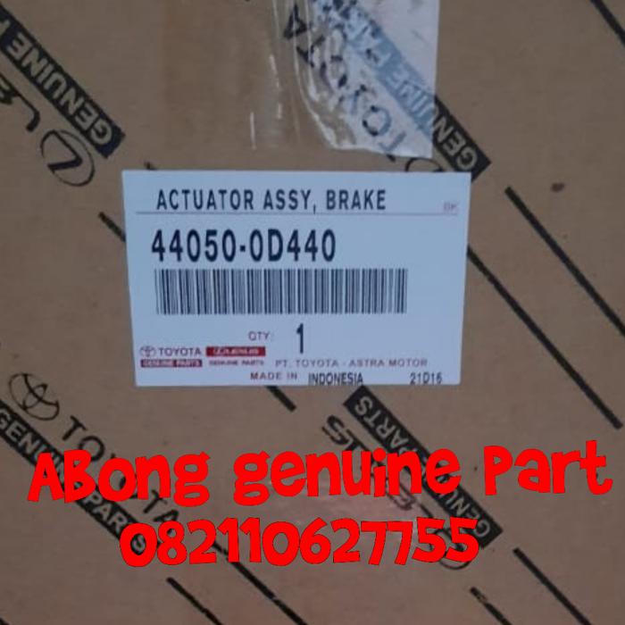 Jual ACTUATOR ASSY,BRAKE 44050-0D440 TOYOTA SIENTA MANUAL - Jakarta ...